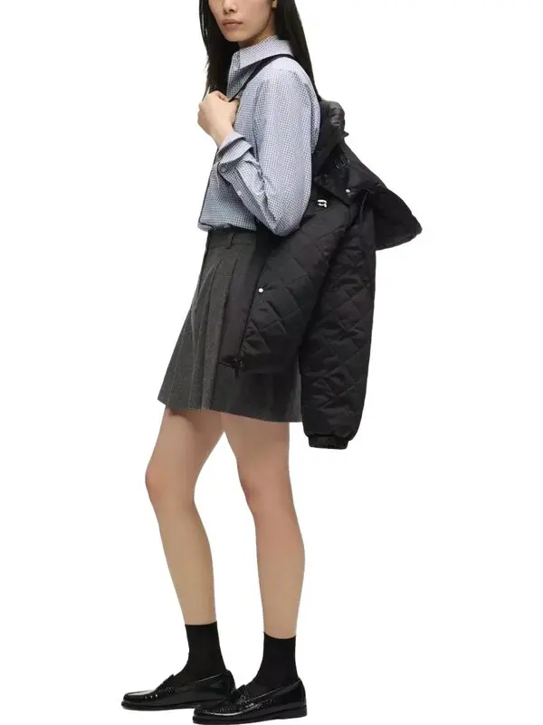 Karl Lagerfeld Ikon Quilted Hooded Jacket - Black