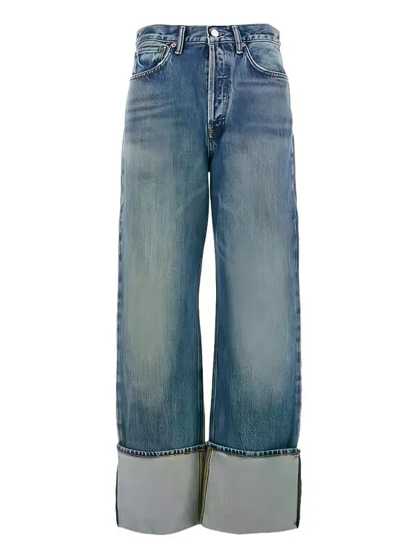 AGOLDE Liberty Turn-up Cuff Jeans - Blue