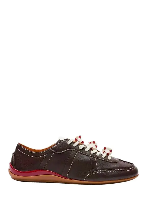 LILI CURIA Zola Leather Sneakers - Red