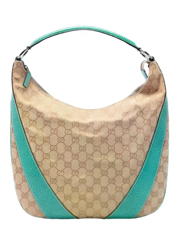 Gucci Gg Canvas Hobo Bag - Blue