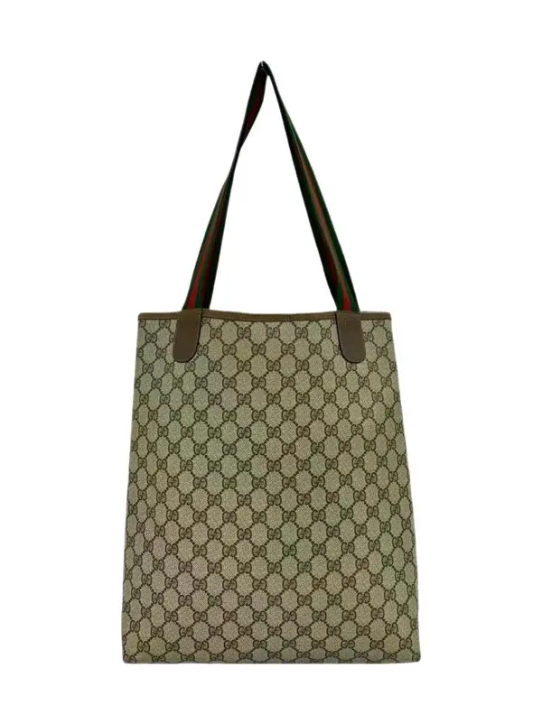 Gucci Gg Supreme Web Tote Bag - Neutrals