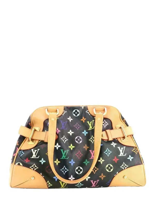 LOUIS VUITTON Claudia Handbag Monogram Multicolor Satchel - Black