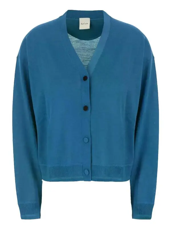 Paul Smith V-neck Button-up Cardigan - Blue