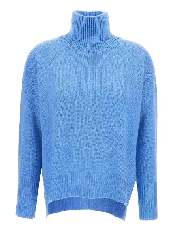 LISA YANG Heavy-knit Asymmetric Sweater - Blue