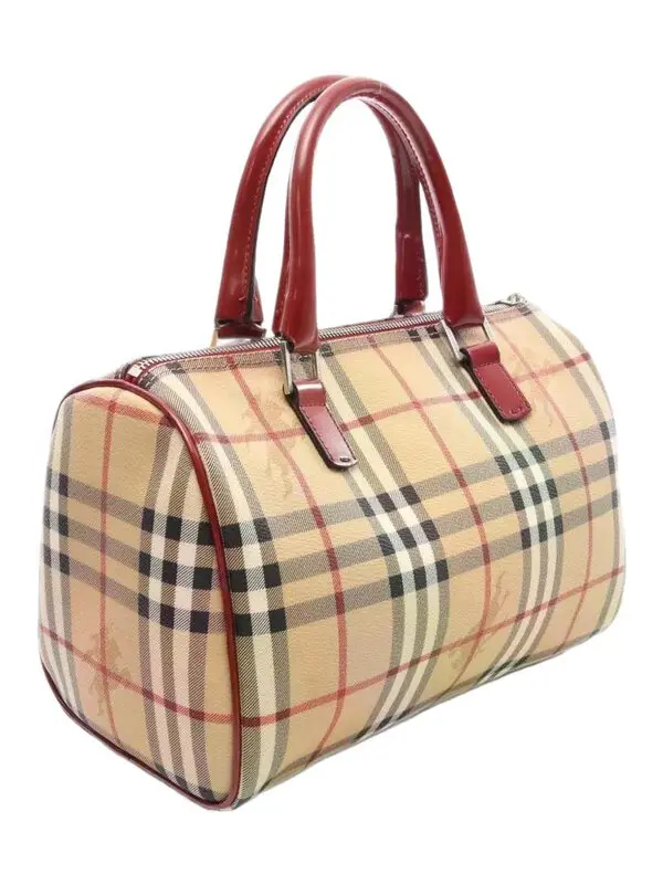 Burberry Haymarket Check Bowling Tote Bag - Neutrals