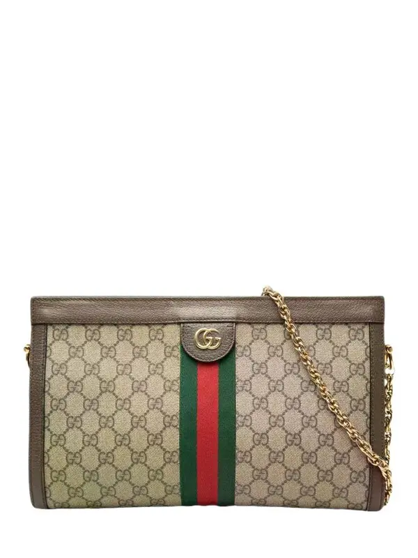 Gucci Ophidia Gg Supreme Web Shoulder Bag - Neutrals