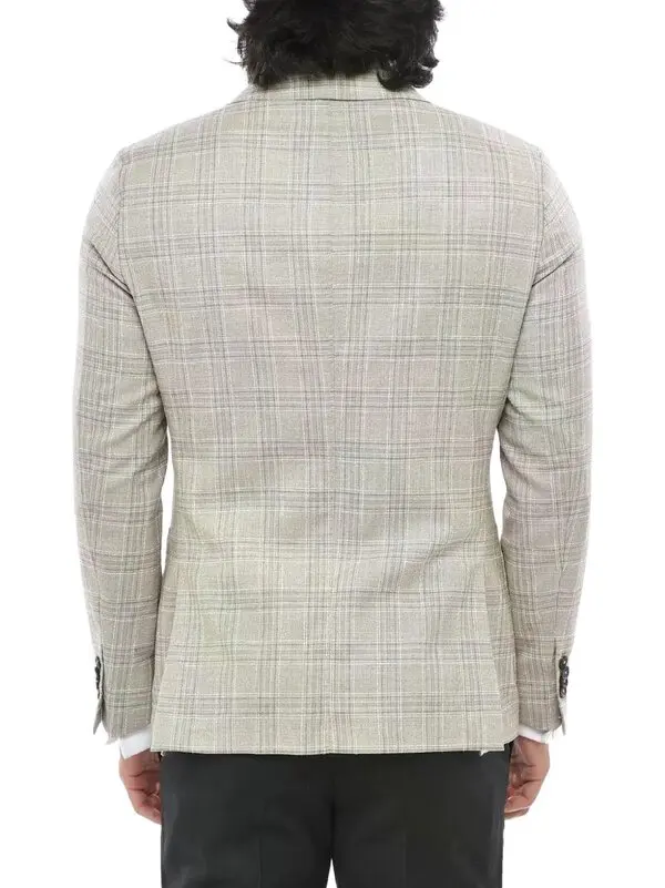 Corneliani District Check Single-breasted Blazer - Neutrals