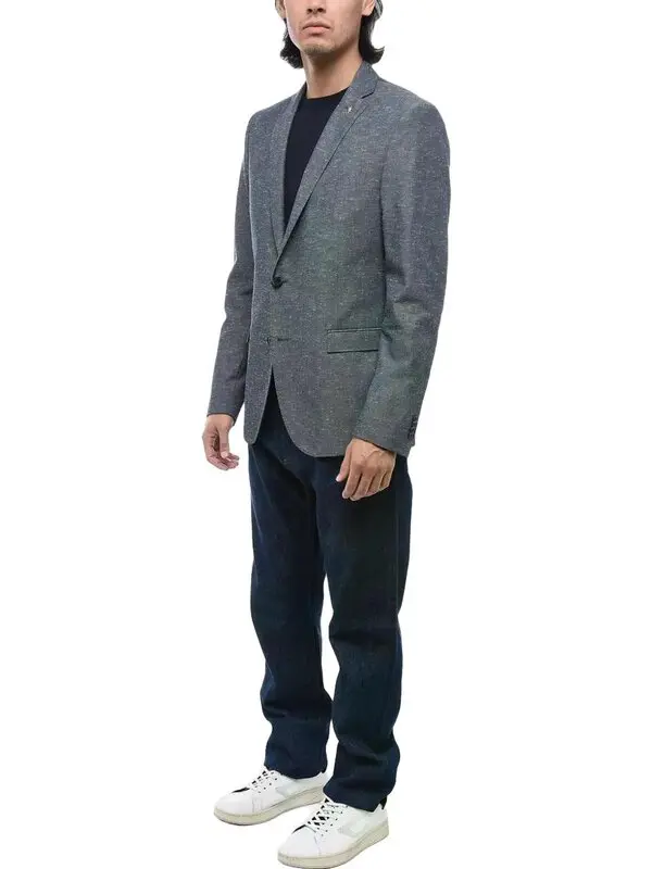 Corneliani Flap-pocket Single-breasted Blazer - Grey