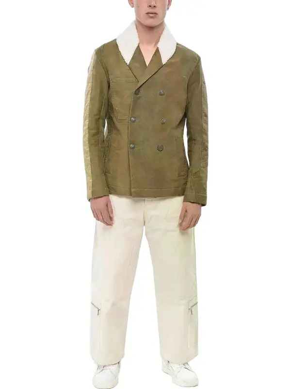 GREG LAUREN Double-breasted Military Jacket - Green