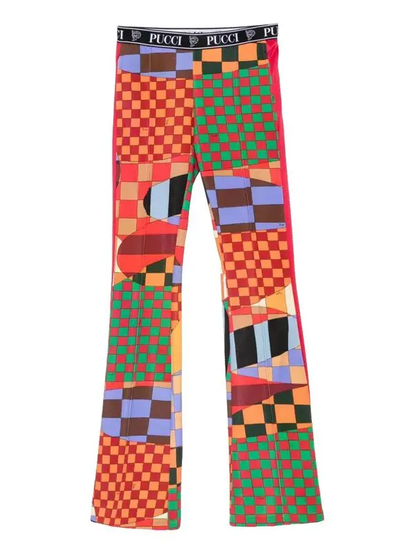 Emilio Pucci Geometric Print Trousers - Red