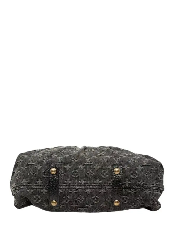 LOUIS VUITTON 2007 Monogram Denim Neo Cabby Mm Satchel - Black