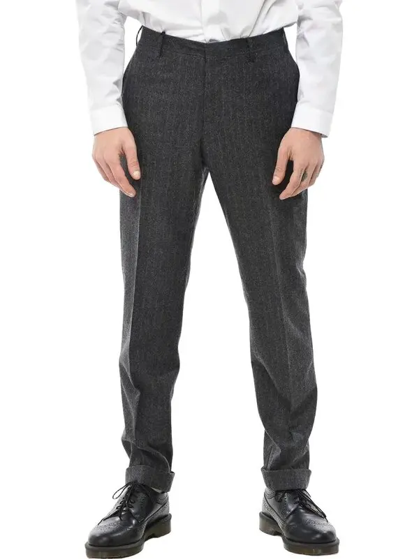 Corneliani Cc Collection Belt-loop Trousers - Grey