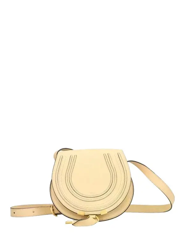 Chloé Marcie Small Saddle Bag - Neutrals