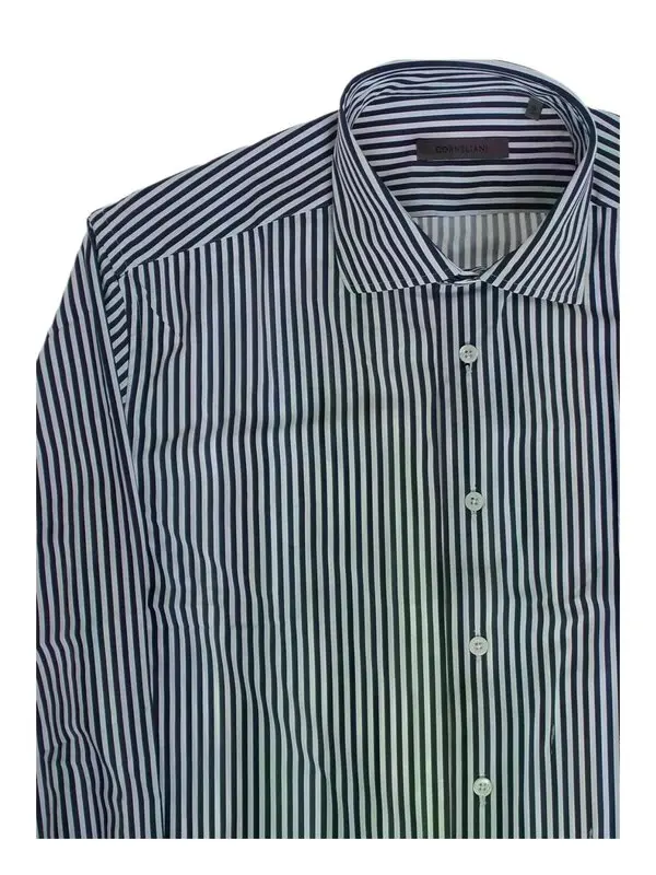 Corneliani Striped Stretch-fabric Shirt - Blue