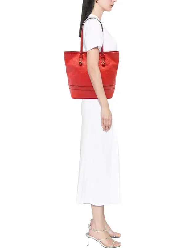 LOUIS VUITTON Monogram Empreinte Citadine Pm Tote Bag - Red