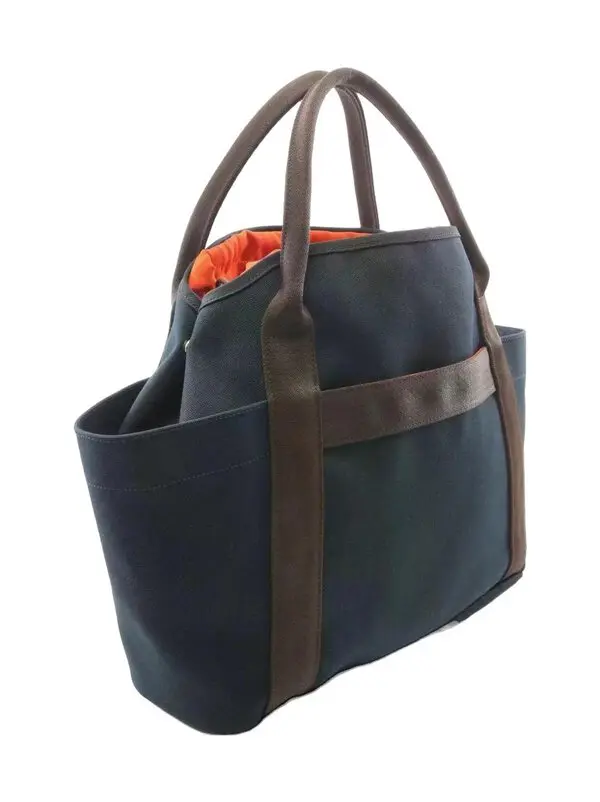 Hermès 2018 Groom Canvas Tote Bag - Blue