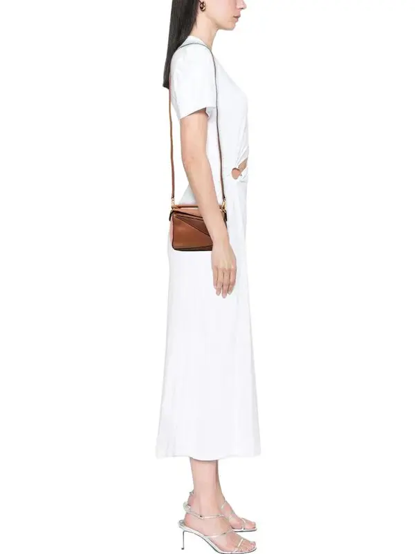 Loewe Mini Tricolor Calfskin Puzzle Satchel - Brown