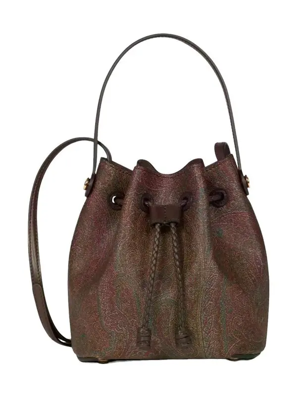 Etro Mini Bucket Bag - Brown