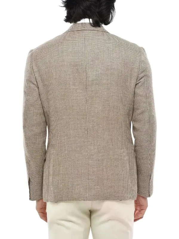 Corneliani Houndstooth-pattern Blazer - Brown