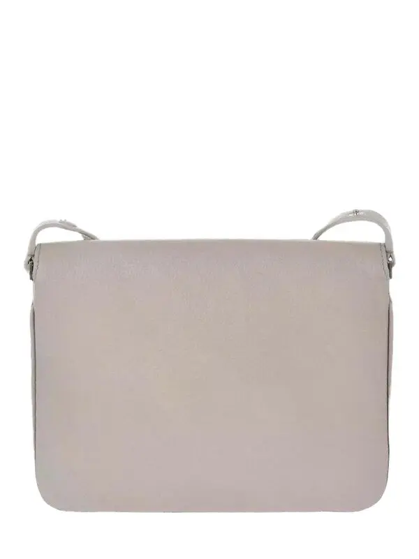 Il Bisonte Hammered Leather Shoulder Bag - Grey