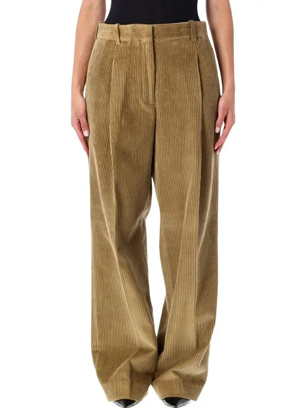RÓHE Ted Wide-leg Corduroy Pants - Beige