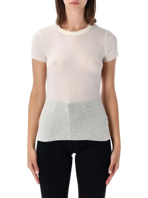 JAMES PERSE Ribbed T-shirt - Ivory