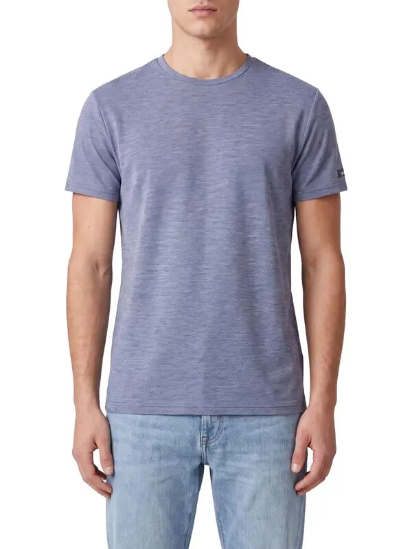 RRD Short-sleeved Crewneck T-shirt In Technical Fabric With Contrast Logo - Grey