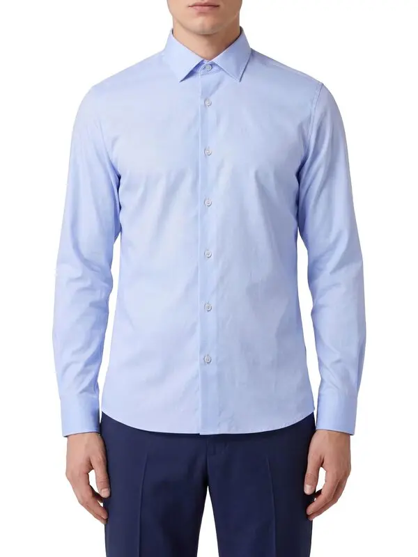 RRD Slim Fit Technical Polyamide Long-sleeved Shirt - Blue