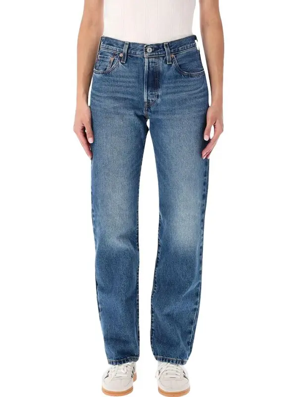 LEVI'S 501 Mid-rise Straight Fit Jeans - Blue