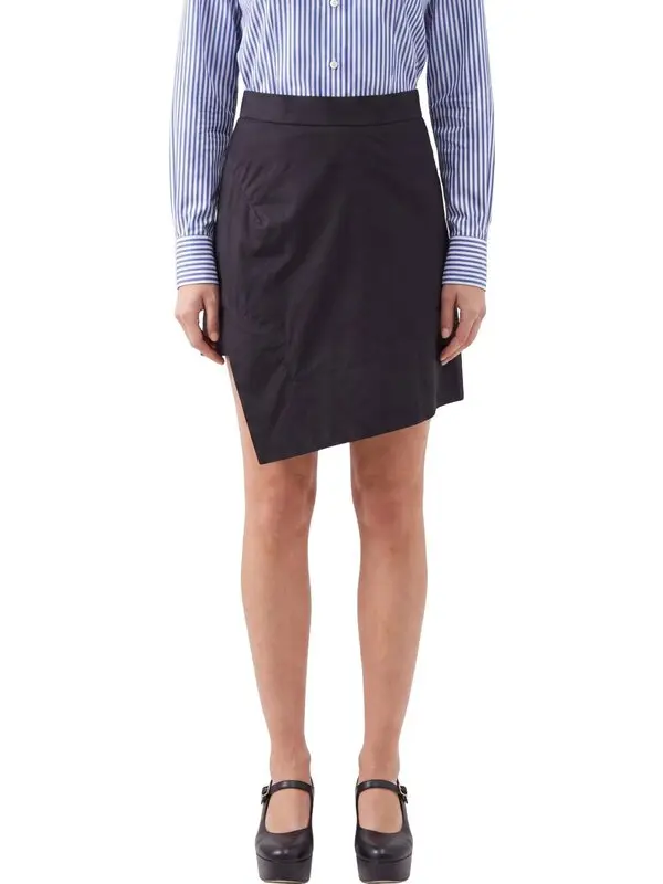 VIVIENNE WESTWOOD High-waisted Asymmetrical Mini Skirt - Black
