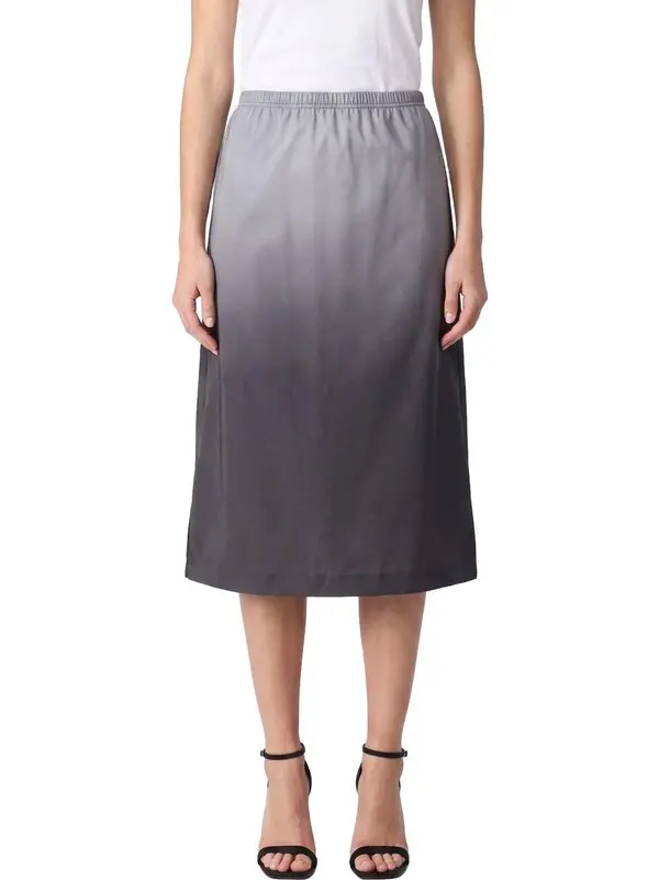 Alexander Wang Abstract Print Technical Fabric Midi Pencil Skirt - Silver