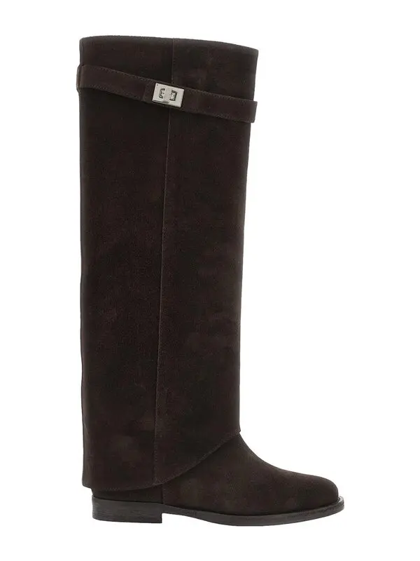 VIA ROMA 15 Flat Knee-high Boots - Dark