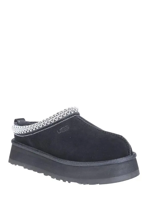 UGG Tazz Ii Suede Platform Mules With Contrast Stitching - Black