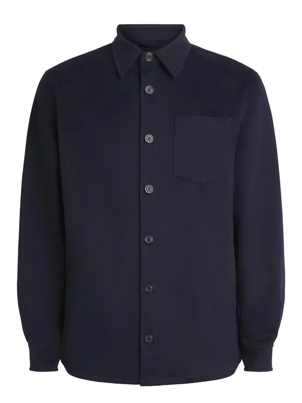 Paul & Shark Cashmere Overshirt - Navy
