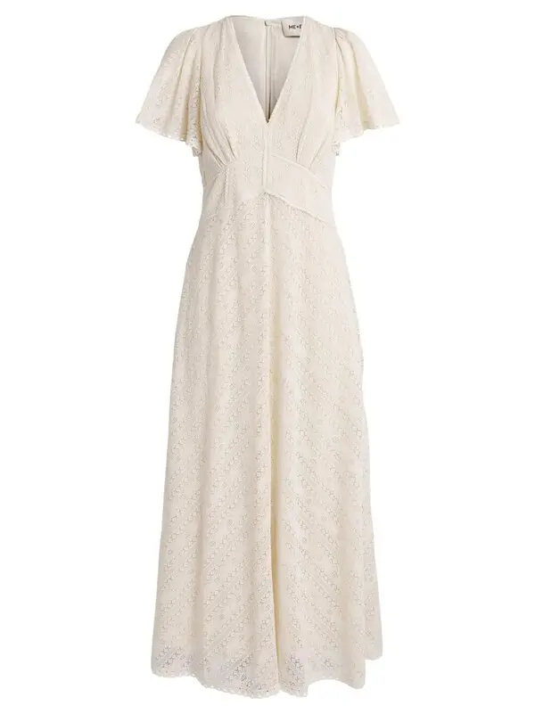 ME+EM Lace Maxi Dress - Ivory