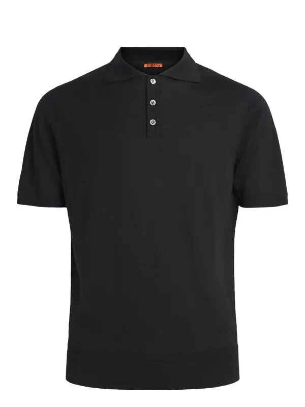 Barena Venezia Merino Polo Shirt - Black