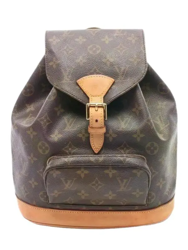 LOUIS VUITTON Montsouris Monogram Canvas Backpack - Brown