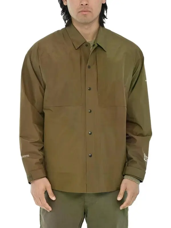 Woolrich Gore-tex Logo Print Jacket - Brown
