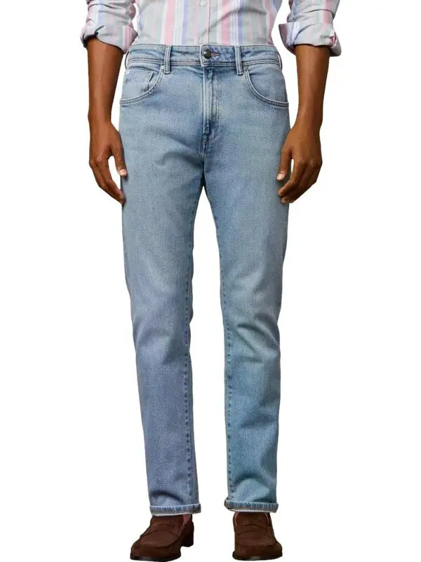 HACKETT LONDON Newburg Light-wash Jeans - Blue
