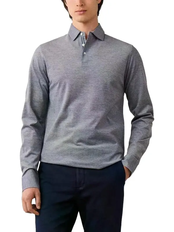 HACKETT LONDON Long-sleeve Polo Shirt - Blue