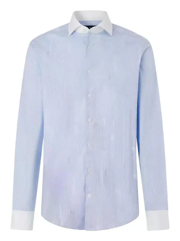 HACKETT LONDON Fine-stripe Shirt - Blue