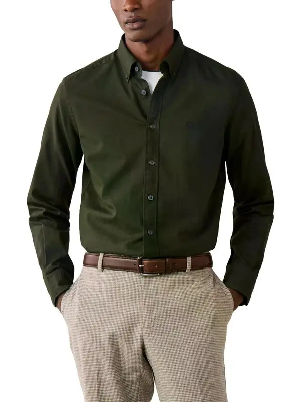 HACKETT LONDON Brompton Button-down Oxford Shirt - Green