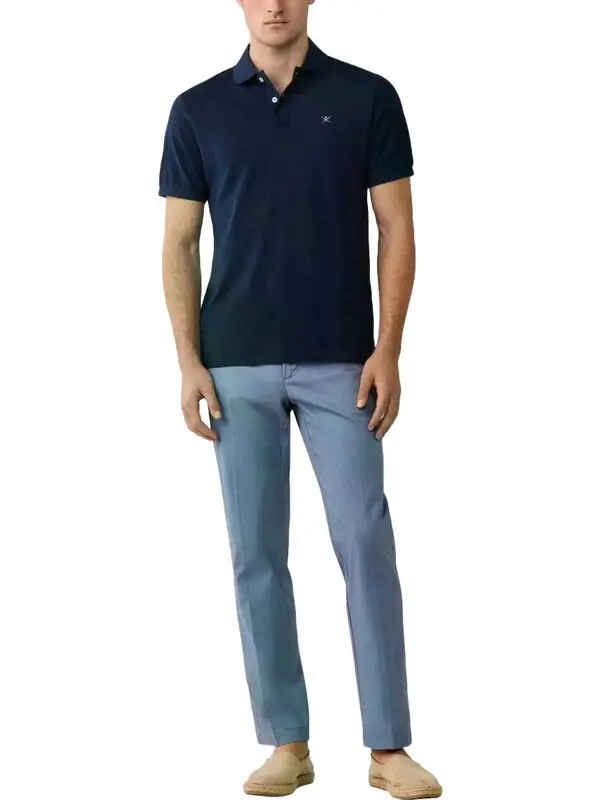 HACKETT LONDON Sanderson Belt-loop Trousers - Blue