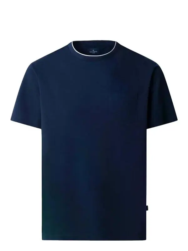 HACKETT  Chest-pocket Piqué T-shirt - Blue