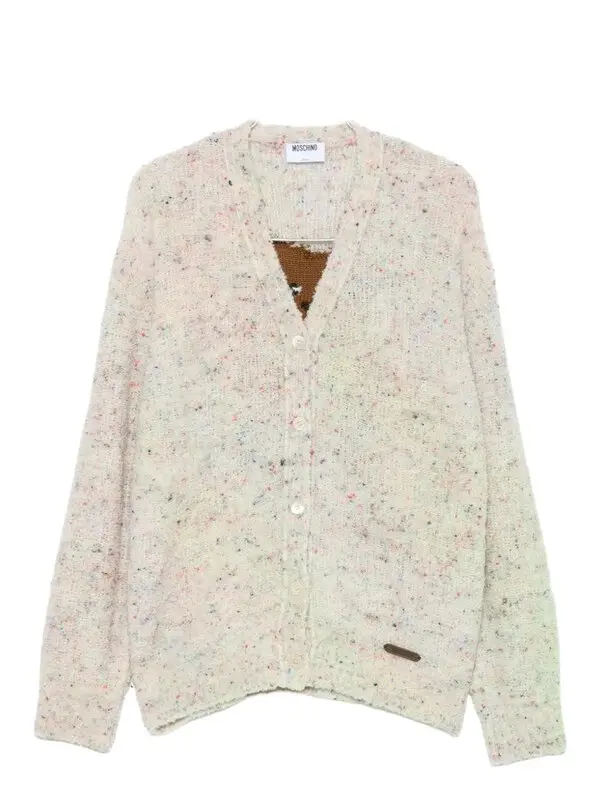 Moschino Teddy Bear Buttoned Cardigan - Neutrals