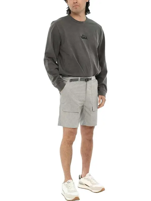 Woolrich Belted Ripstop Shorts - Grey