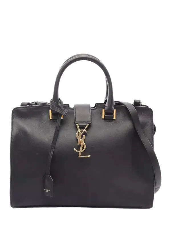 Saint Laurent Kabas Monogram Handbag - Black