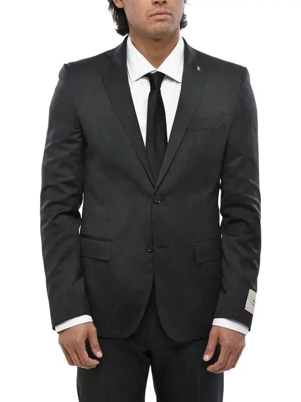 Corneliani Single-breasted Virgin-wool Suit - Grey