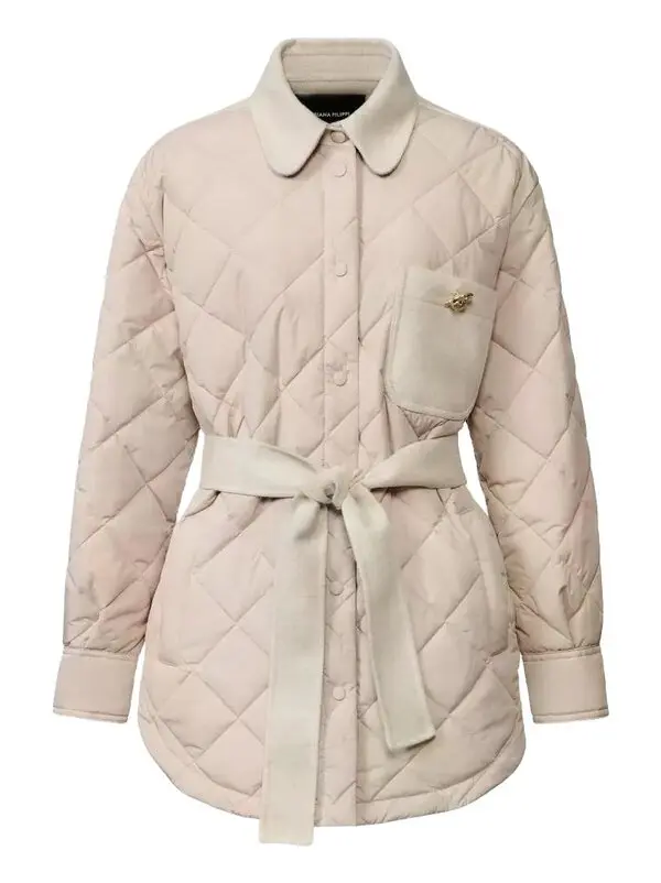Fabiana Filippi Quilted Belted Coat - Neutrals