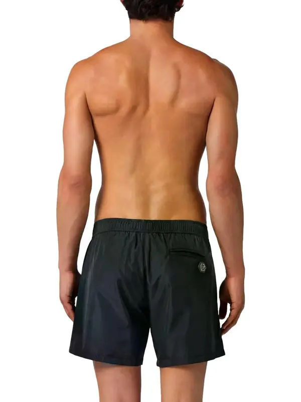 Philipp Plein Embellished Swim Shorts - Black